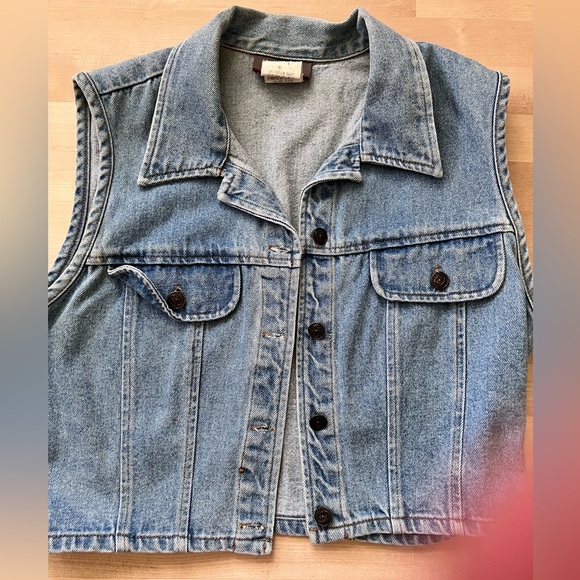 new york style | Jackets & Coats | Vintage Jean Vest | Poshmark